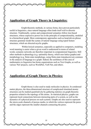 Application Of Graph Theory | PDF