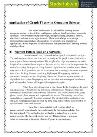 Application Of Graph Theory | PDF
