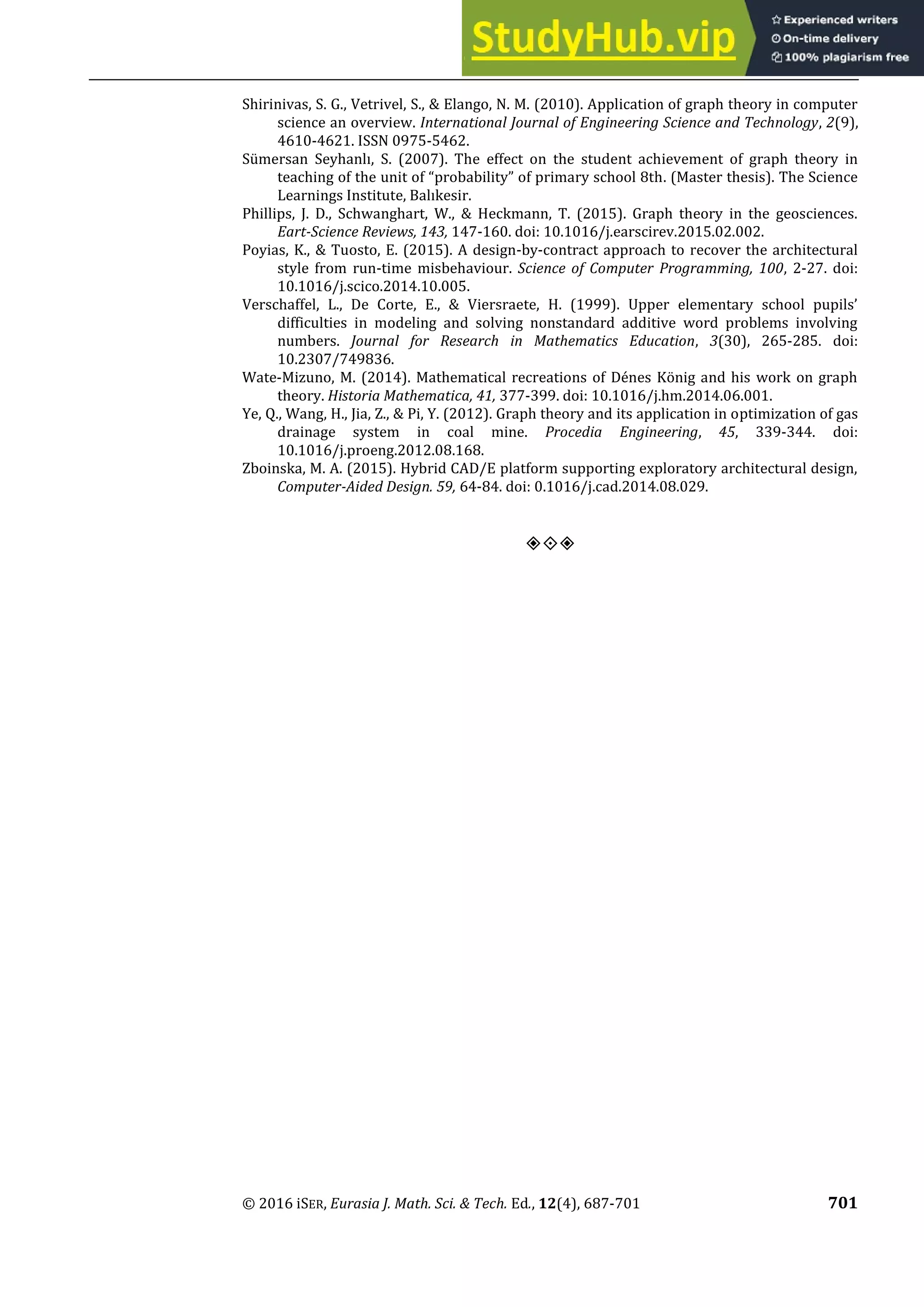 Application of Graph Theory in an Intelligent Tutoring System for Solving Mathematical Word ...