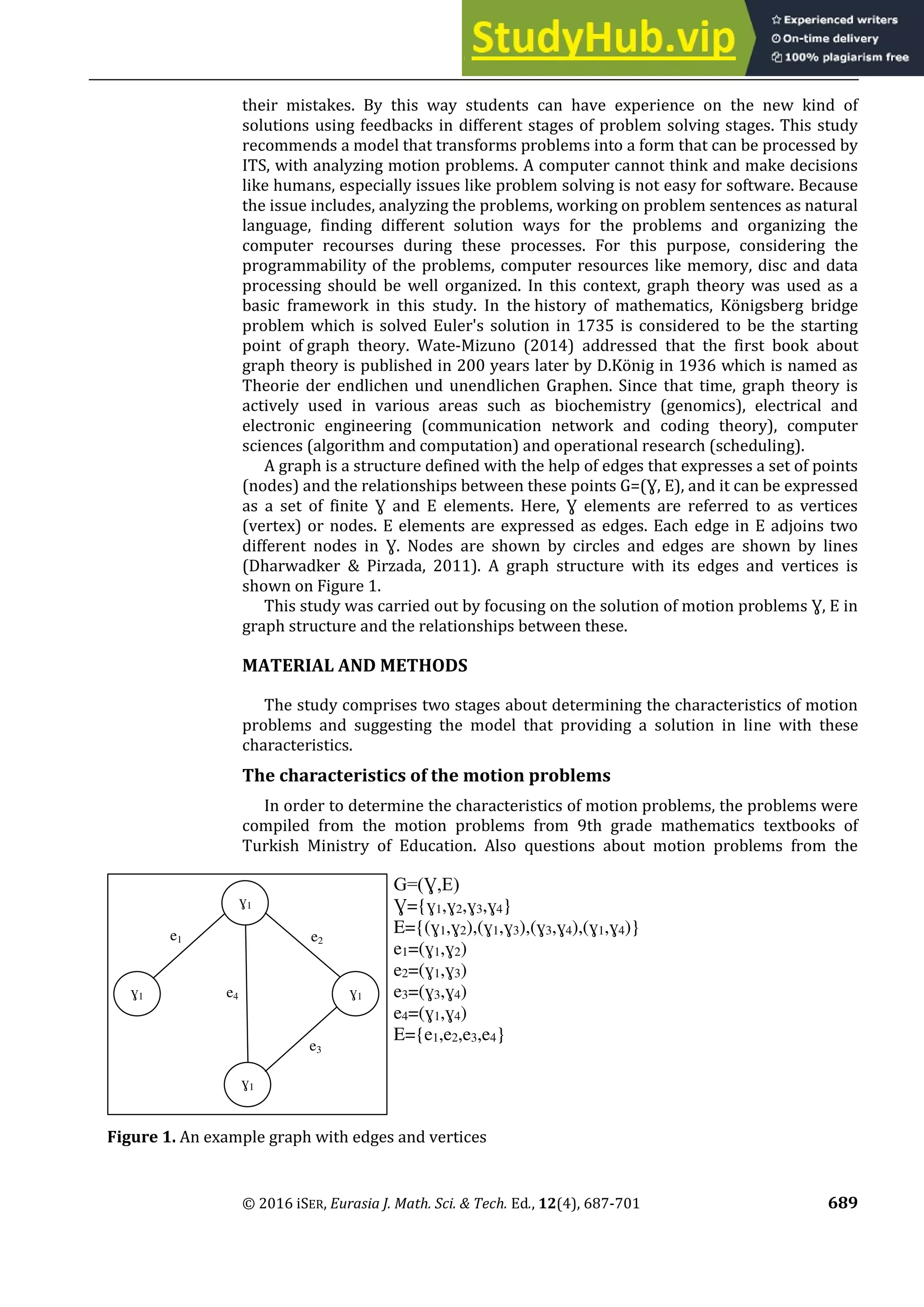 Application of Graph Theory in an Intelligent Tutoring System for ...