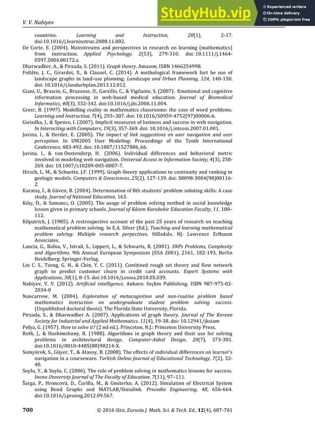 Application of Graph Theory in an Intelligent Tutoring System for Solving Mathematical Word ...