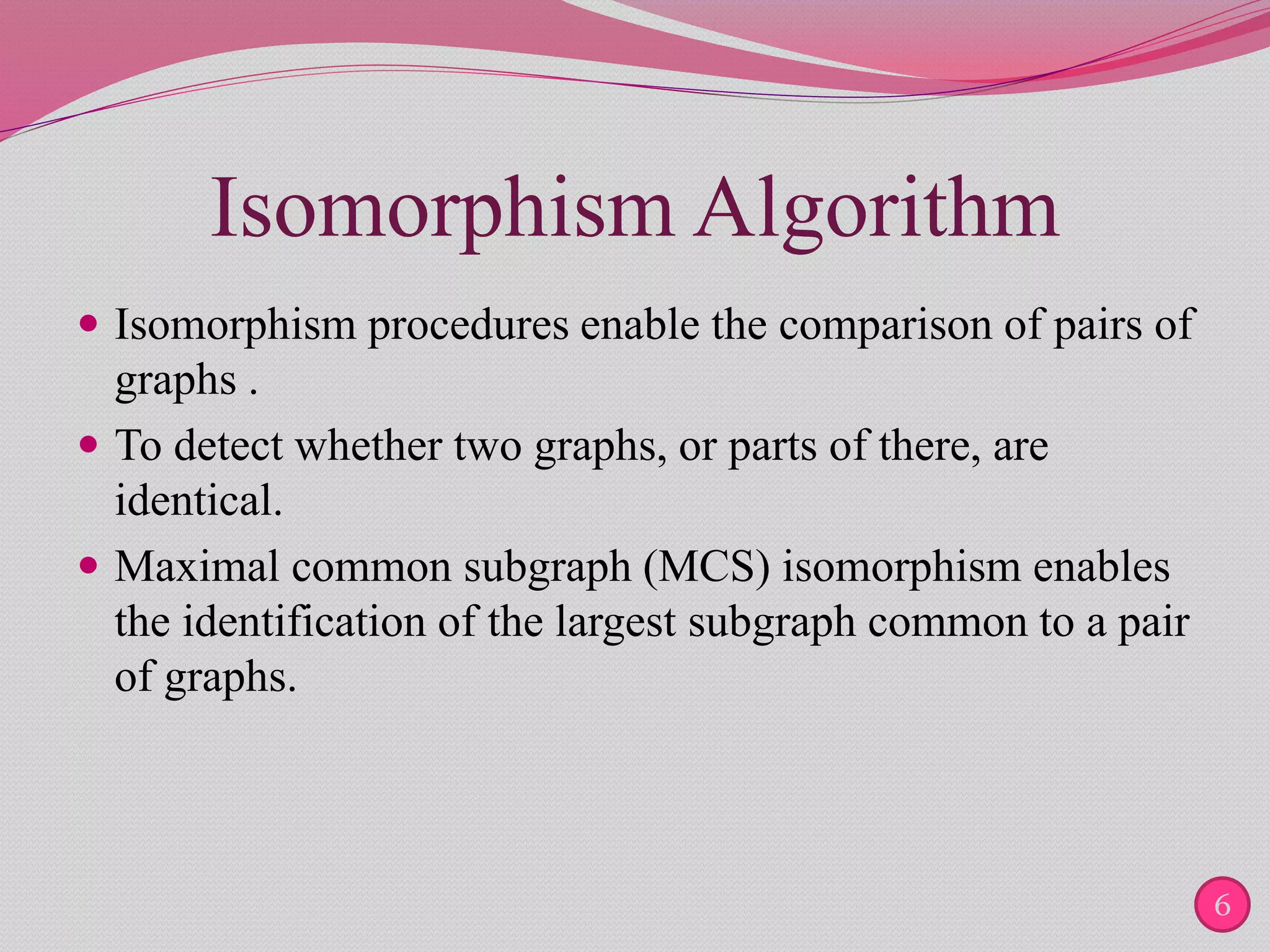 Application of graph theory in drug design | PPTX
