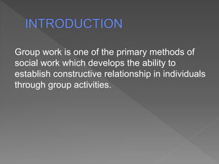 Application of group work in school | PPTX