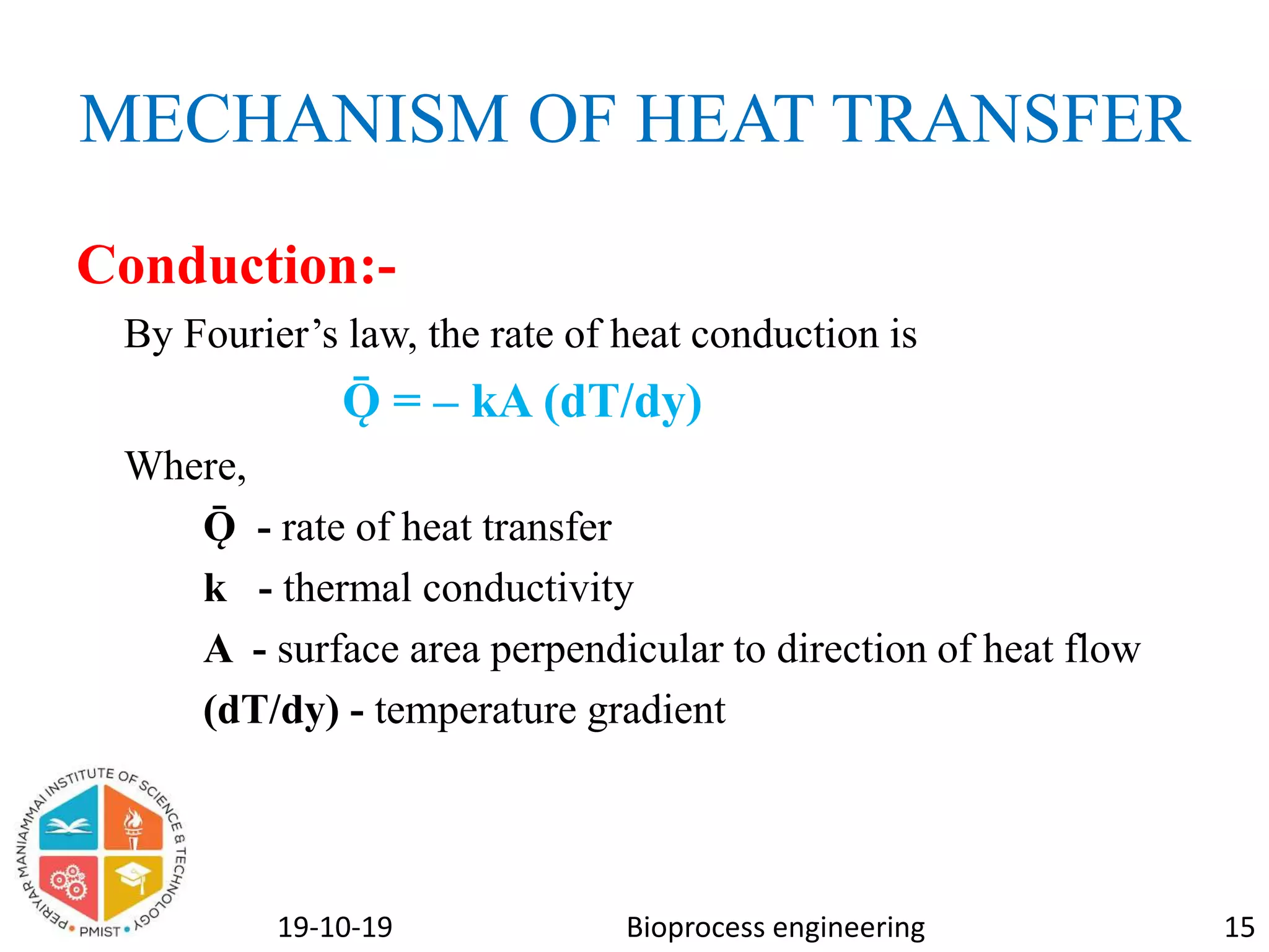 Application of heat transfer in bioprocess | PPTX