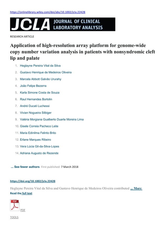 Application of high_resolution_array_platform | PDF