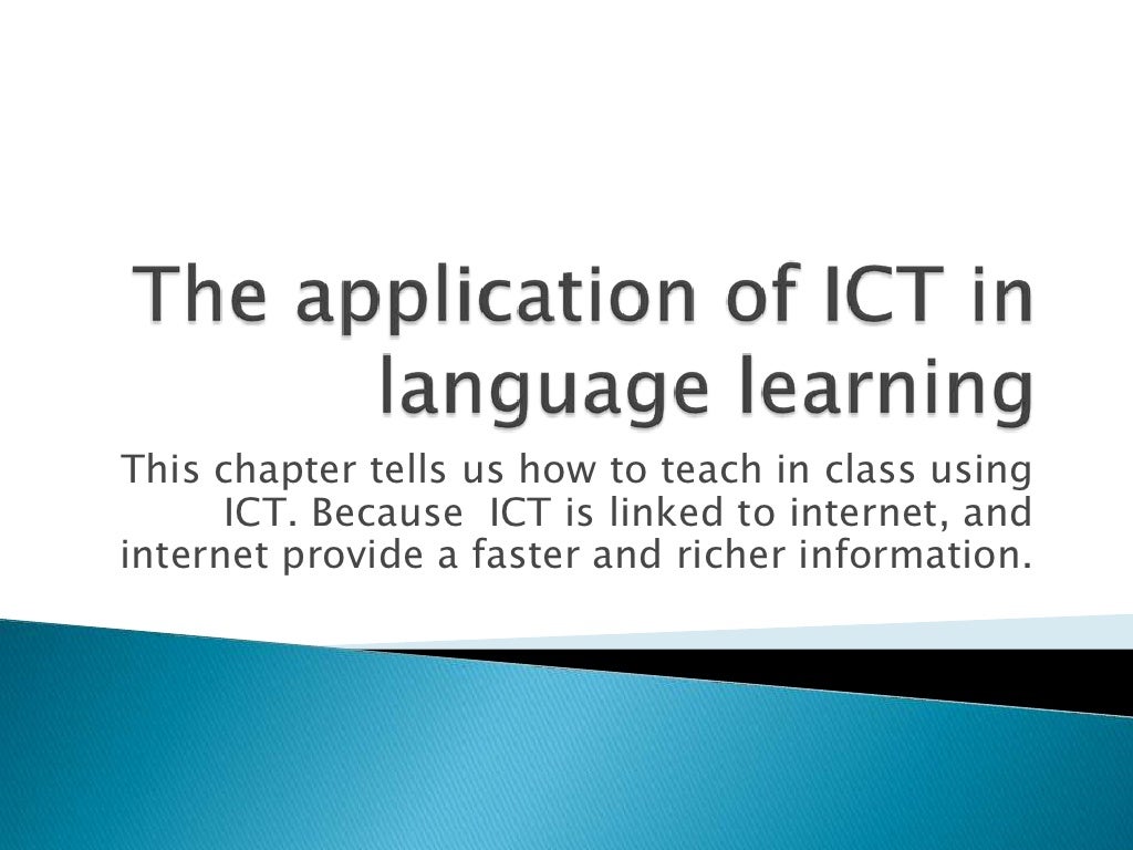 Application Of Ict