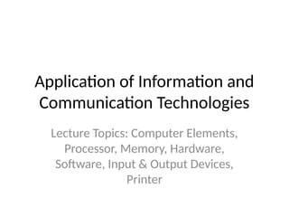 Application of information and communication technologies Lecture.pptx
