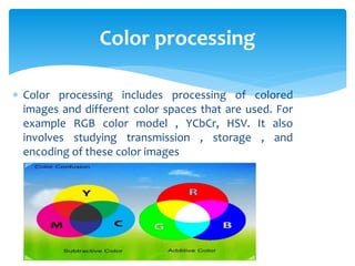 Application of image processing | PPTX