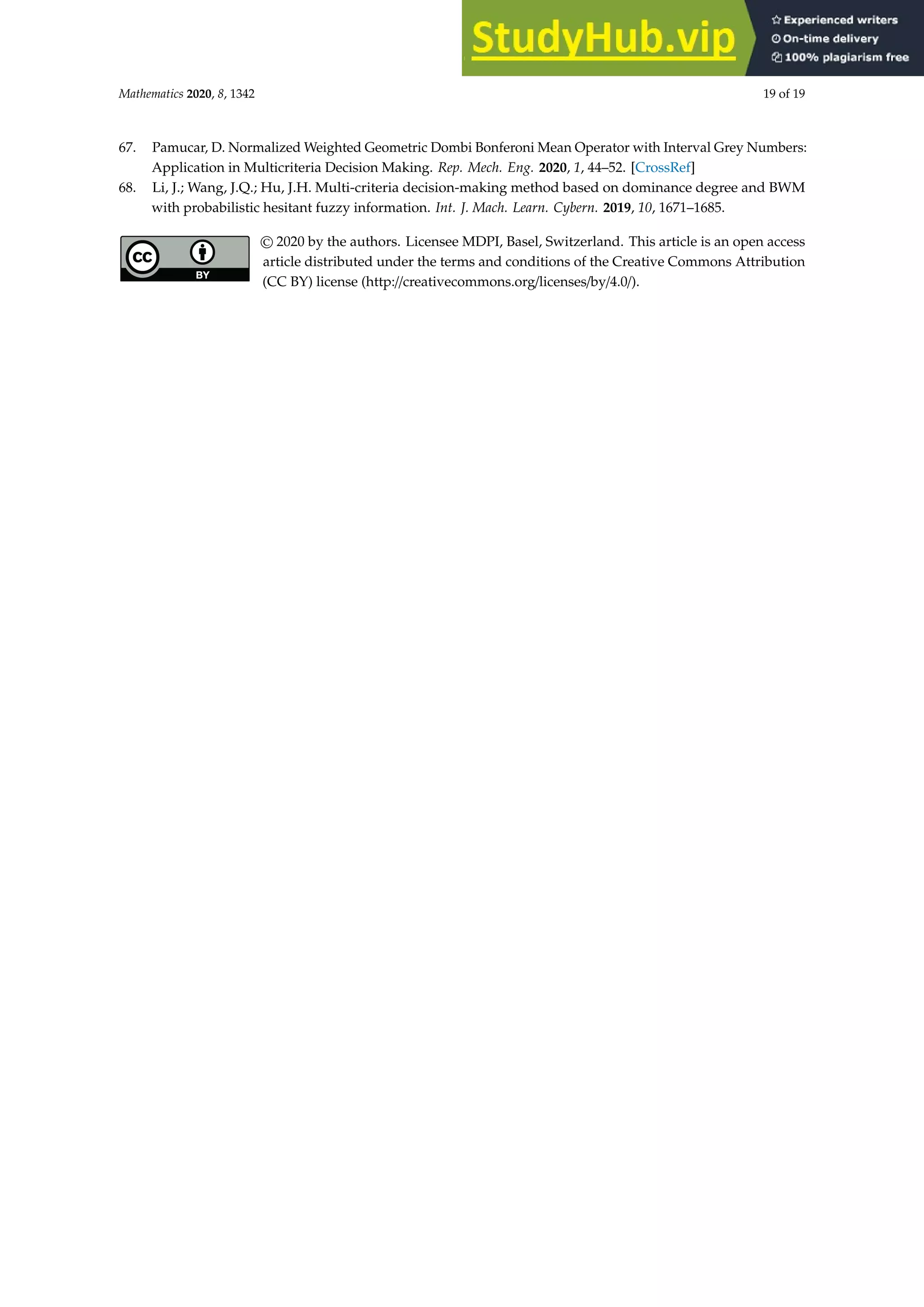 Application Of Improved Best Worst Method (BWM) In Real-World Problems ...