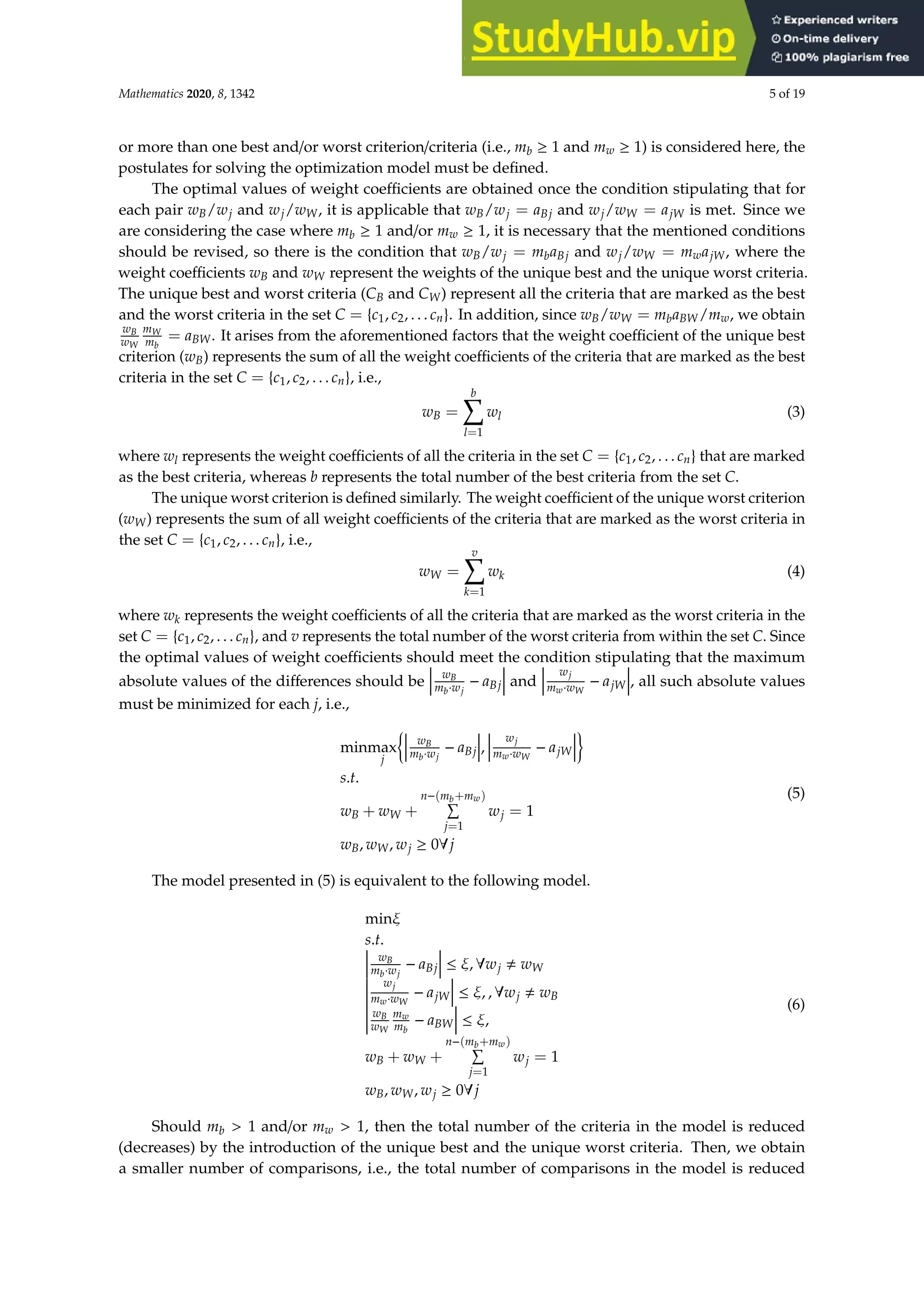 Application Of Improved Best Worst Method (BWM) In Real-World Problems ...