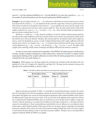 Application Of Improved Best Worst Method (BWM) In Real-World Problems ...