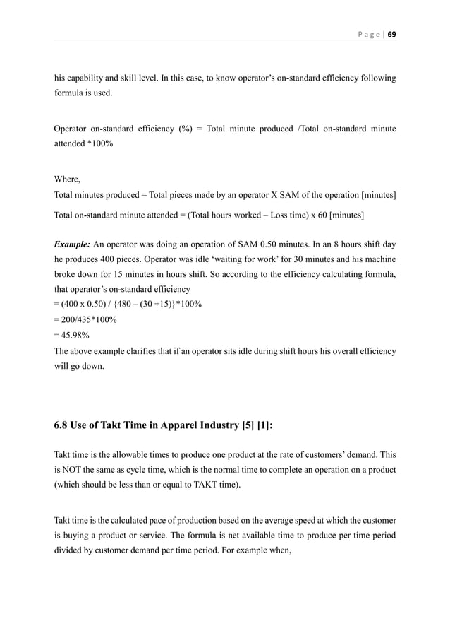 Application of industrial engineering in garments sewing floor