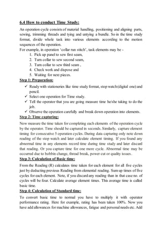 Application of industrial engineering techniques in garments production ...