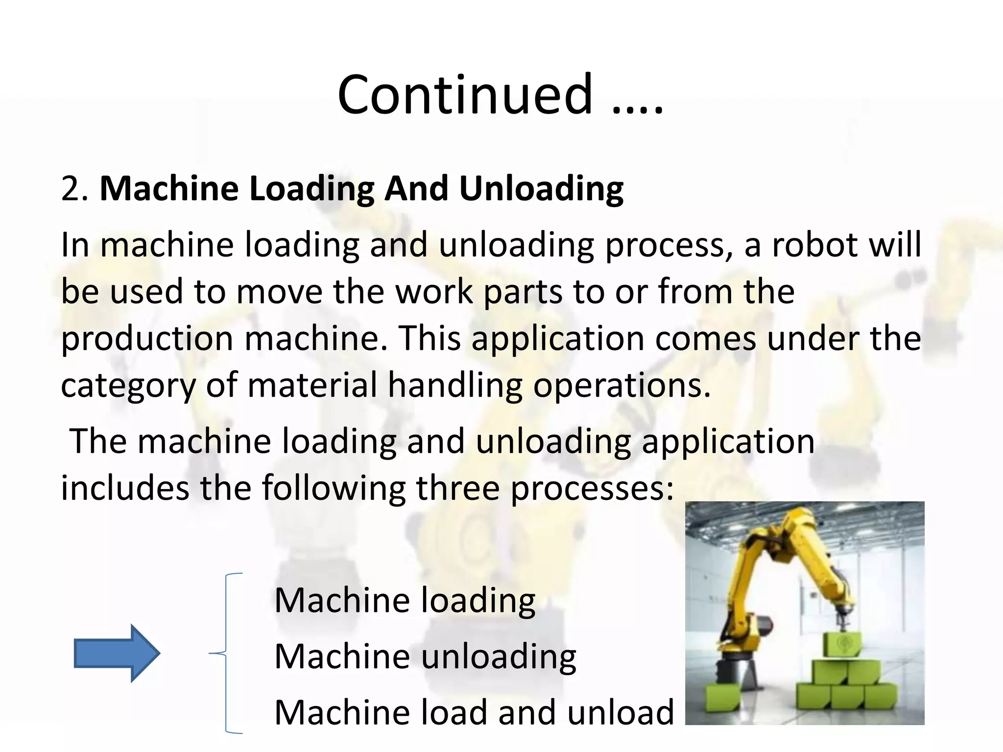 Application of industrial robotics | PPTX