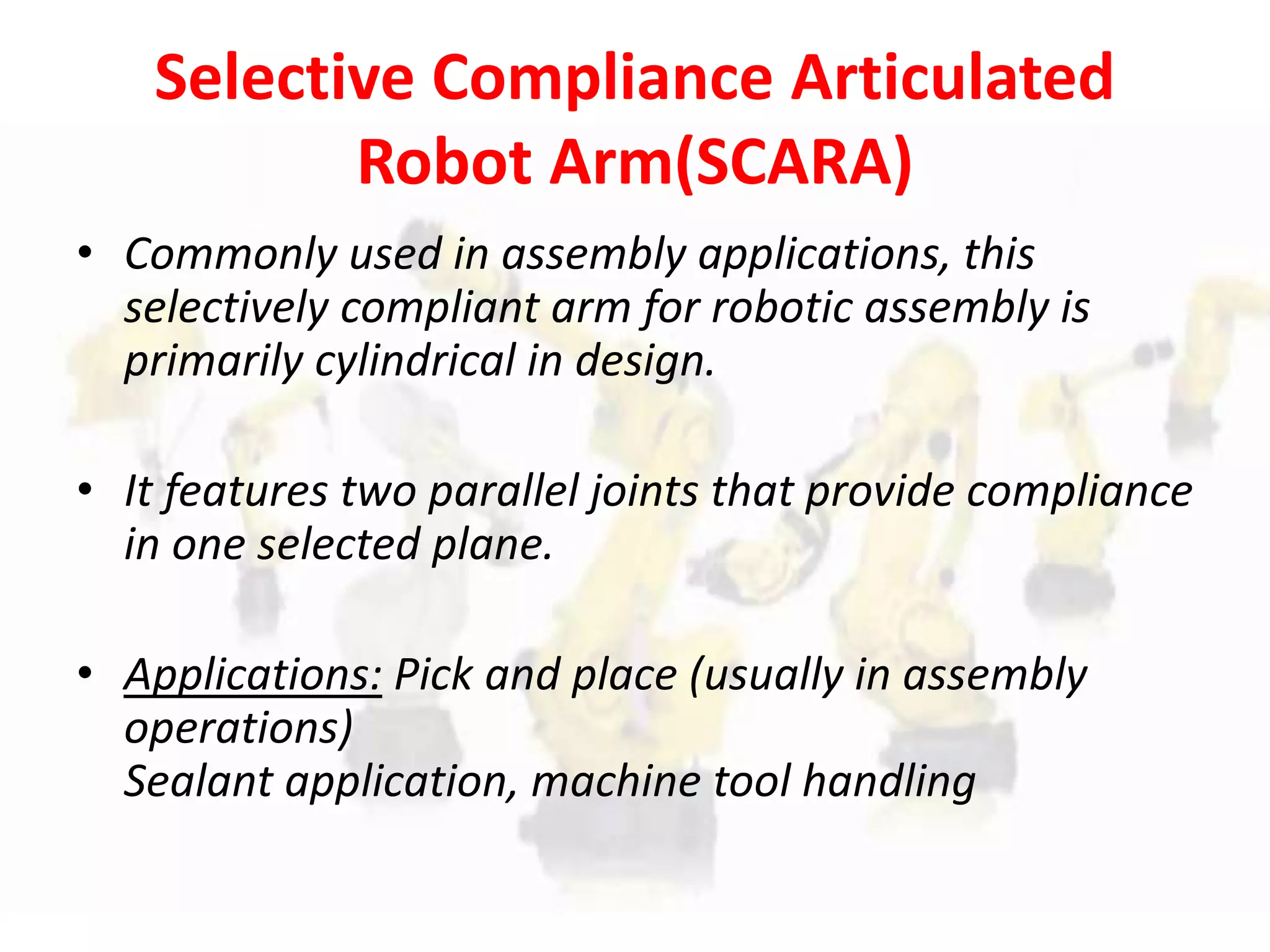 Application of industrial robotics | PPTX