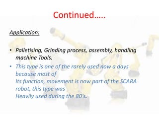Application of industrial robotics | PPTX