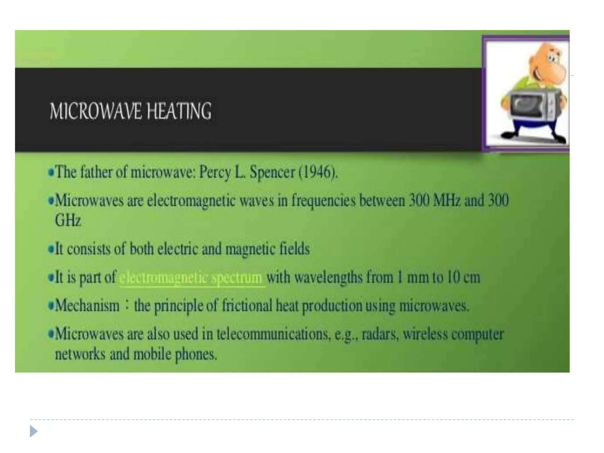 Application of infra red microwaves - Dr KG/KCET | PPTX