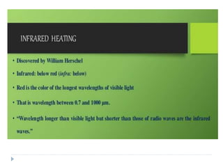 Application of infra red microwaves - Dr KG/KCET | PPTX