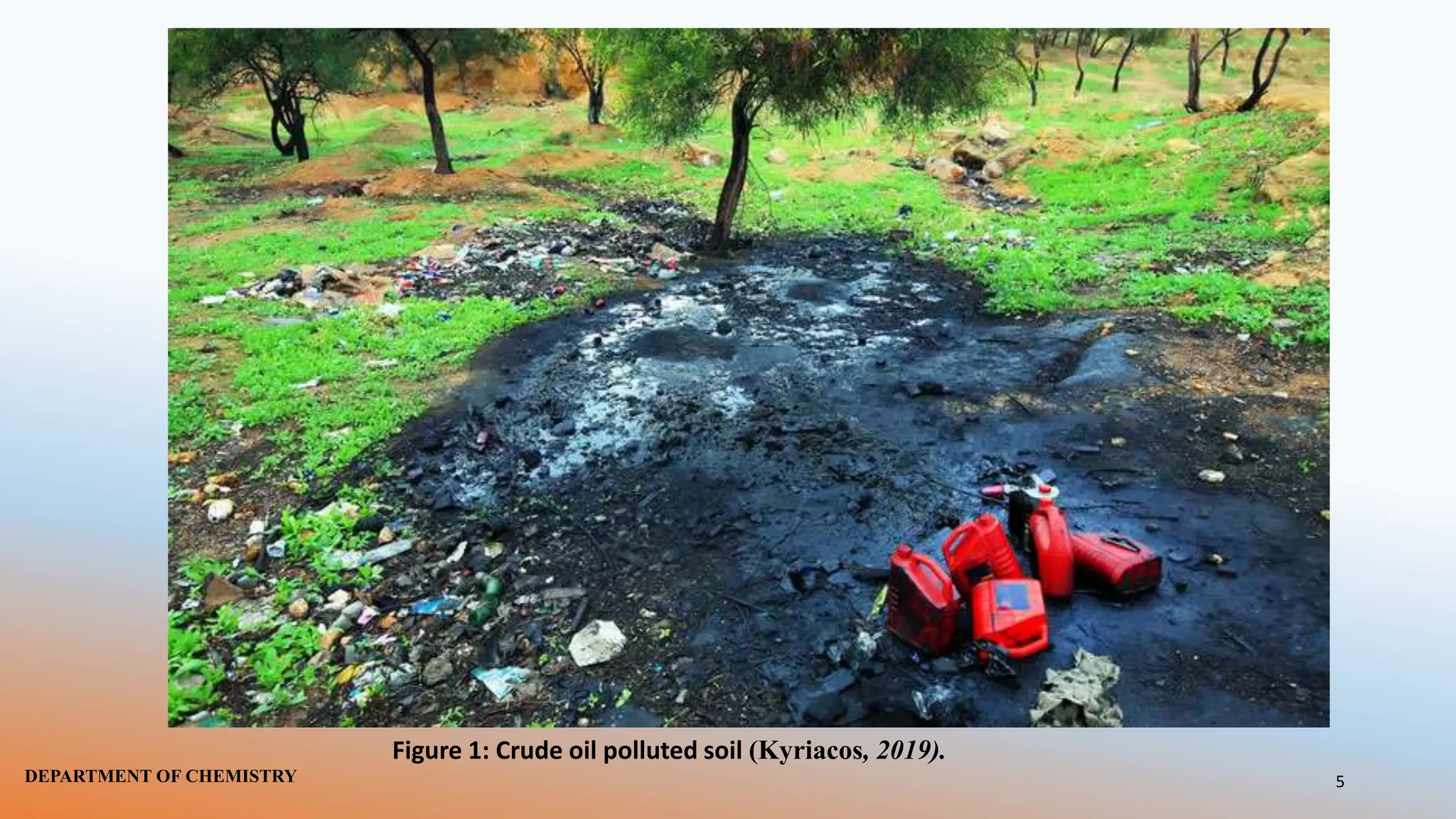 APPLICATION OF INORGANIC MATERIALS IN THE REMEDIATION OF CRUDE OIL ...