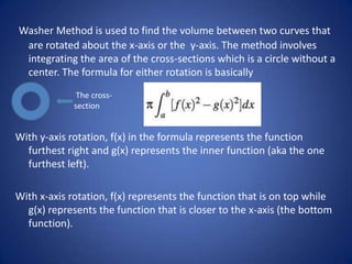 Application of integrals flashcards | PPTX | Physics | Science
