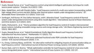 Application of Intelligent Techniques for Load Frequency control under Deregulated Environment.pptx