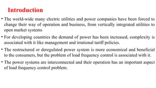Application of Intelligent Techniques for Load Frequency control under Deregulated Environment.pptx