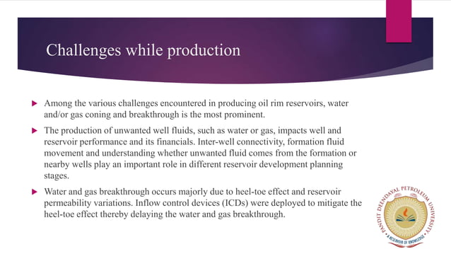 Application of intelligent well completion in optimizing production | PPTX