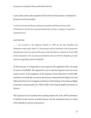 Application of international human rights conventions; | PDF | Legal ...