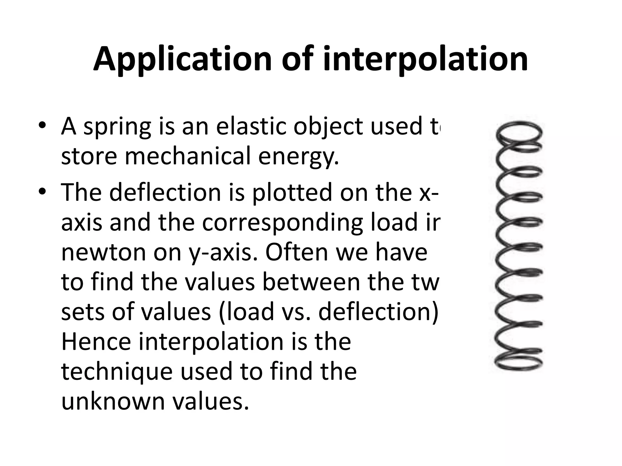 Application of interpolation and finite difference | PPTX