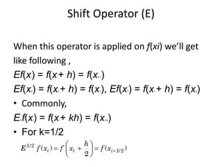 Application of interpolation and finite difference | PPTX