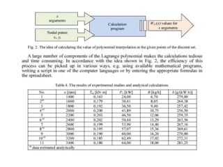 Application of interpolation and finite difference | PPTX