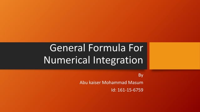 Interpolation In Numerical Methods. | PPTX
