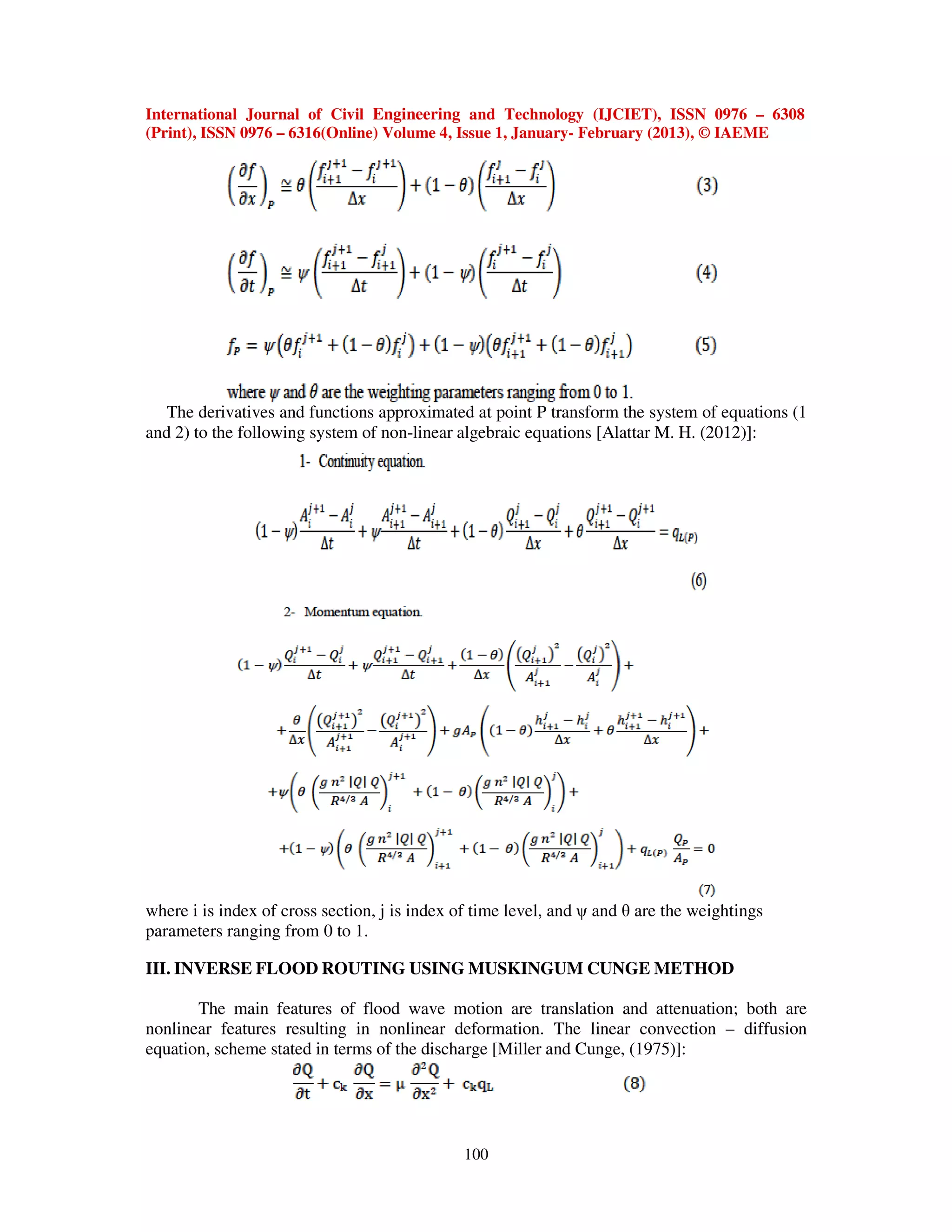 Application of inverse routing methods to euphrates river iraq | PDF