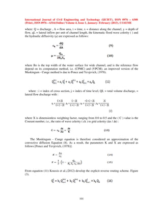 Application of inverse routing methods to euphrates river iraq | PDF