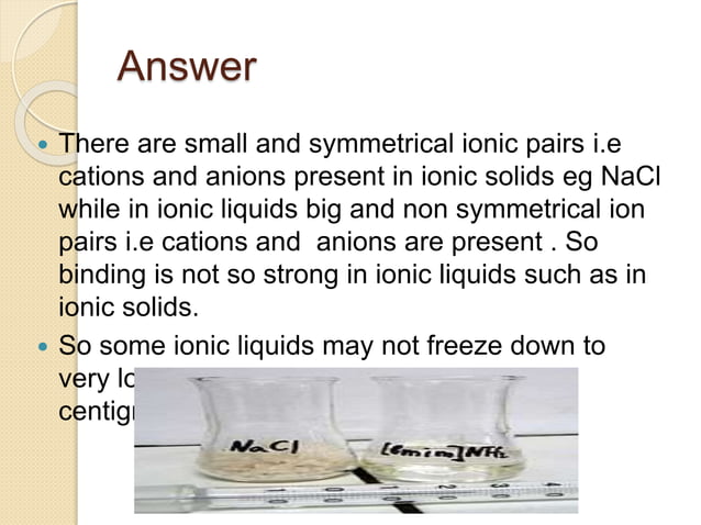 Application of ionic liquids in pharmaceuticals | PPTX | Pharmaceutical Industry | Industries