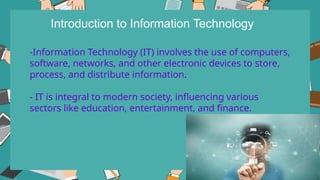 Use of software for video editing, graphic design, and animation. | PPT