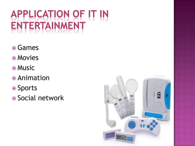 Application of IT in entertainment | PPTX | Computer Animation ...
