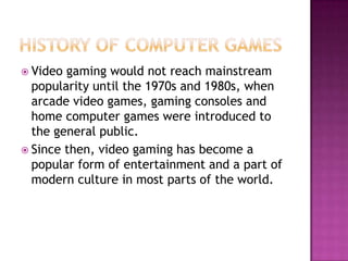 Application of IT in entertainment | PPTX