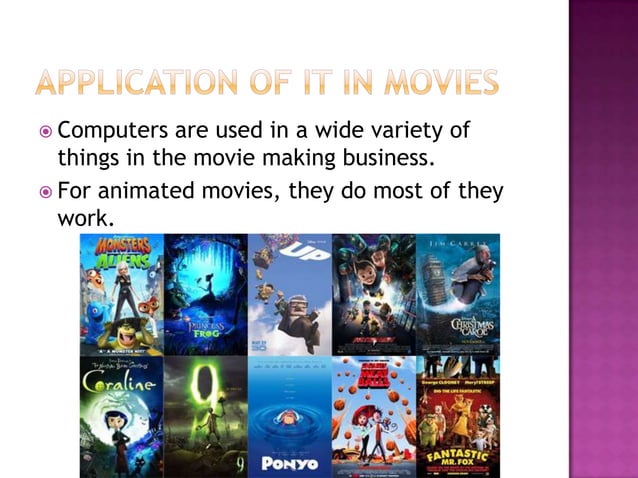 Application of IT in entertainment | PPTX | Computer Animation ...