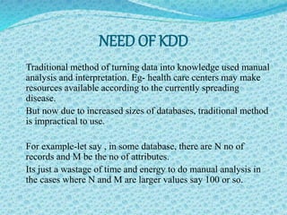 Application of KDD & its future scope | PPT