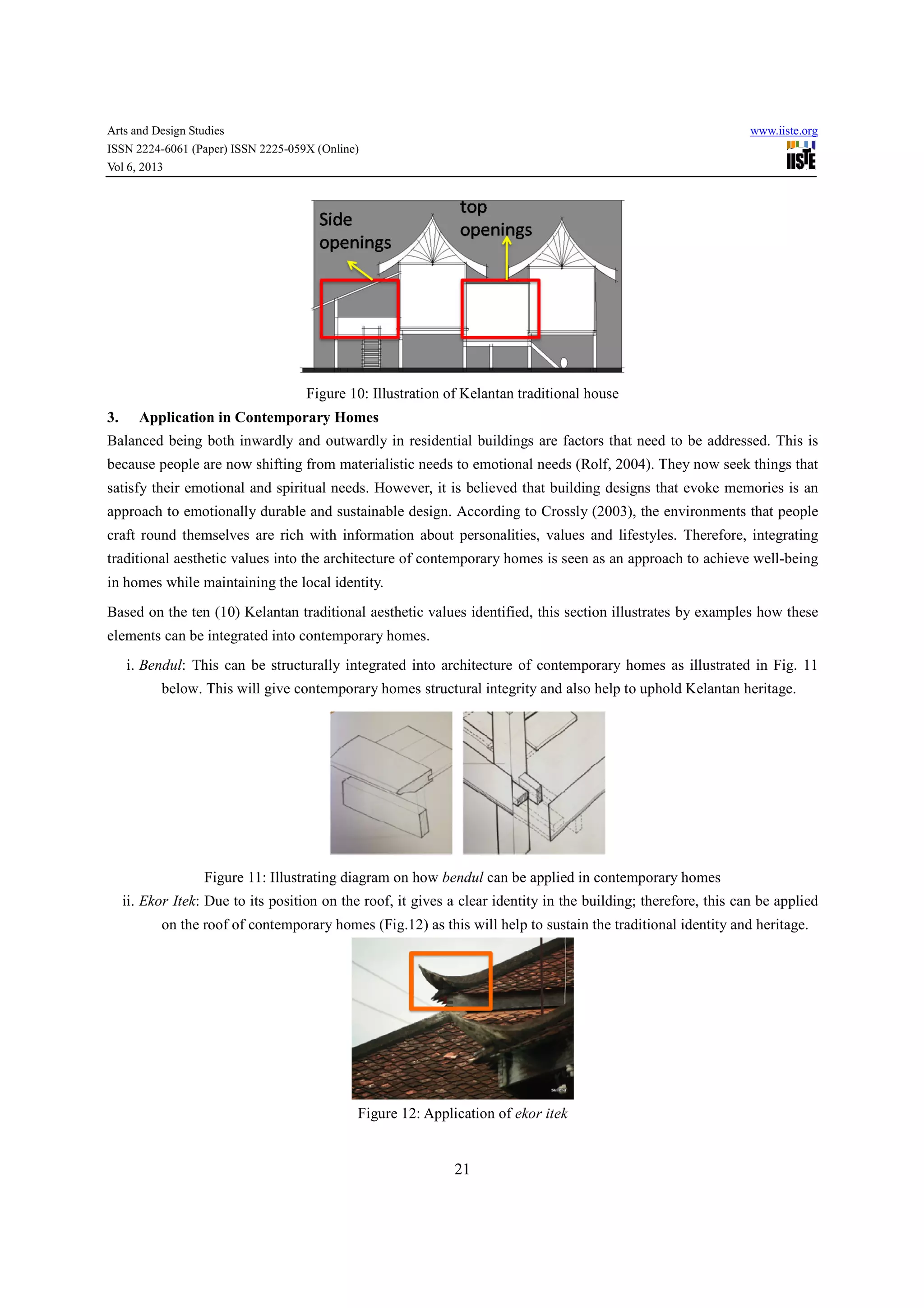 Application of kelantan traditional aesthetic values into the ...