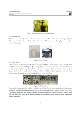 Application of kelantan traditional aesthetic values into the ...