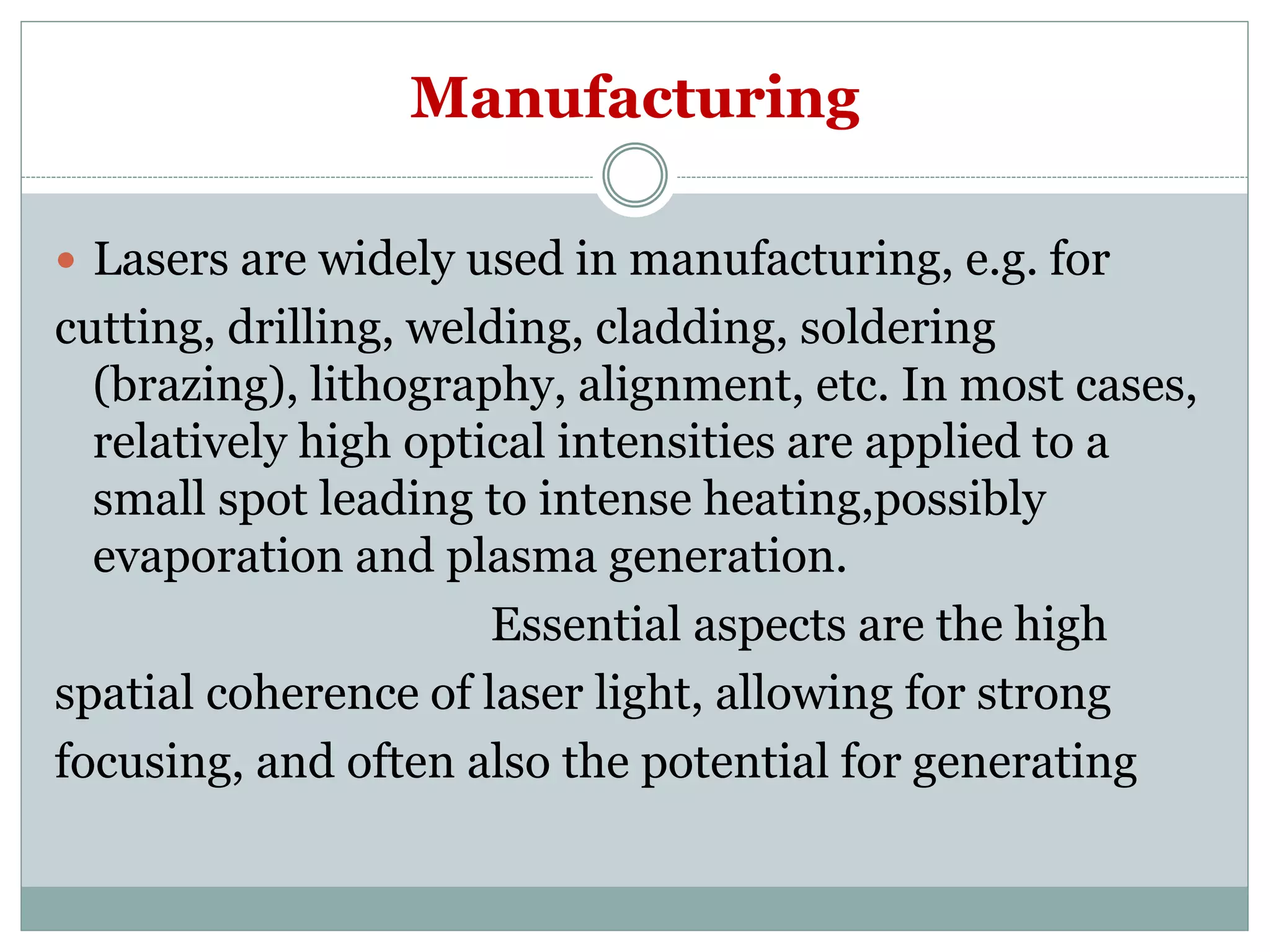 Application of laser by me | PPT