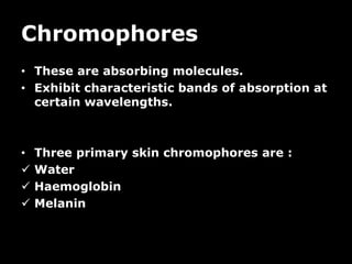 Application of laser in dermatology | PPTX