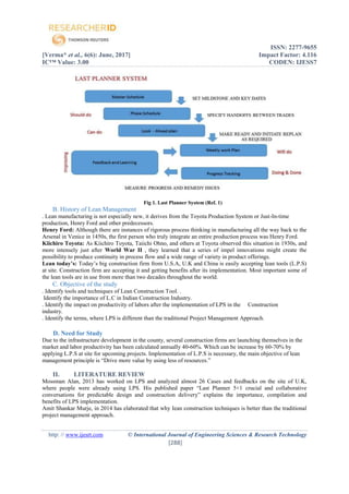 Application of last planner system | PDF