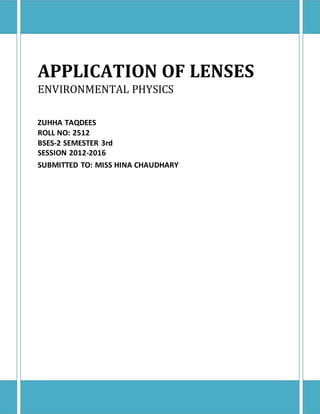 Application of lense | PPTX