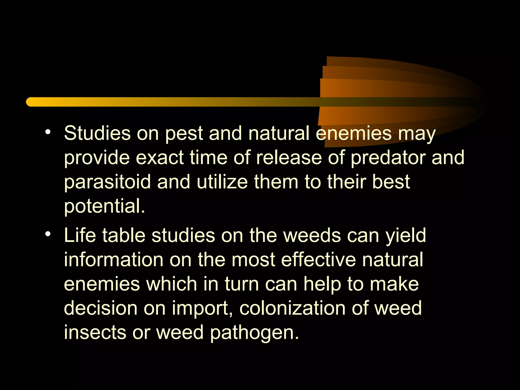 Application of life tables in insect pest management | PPT