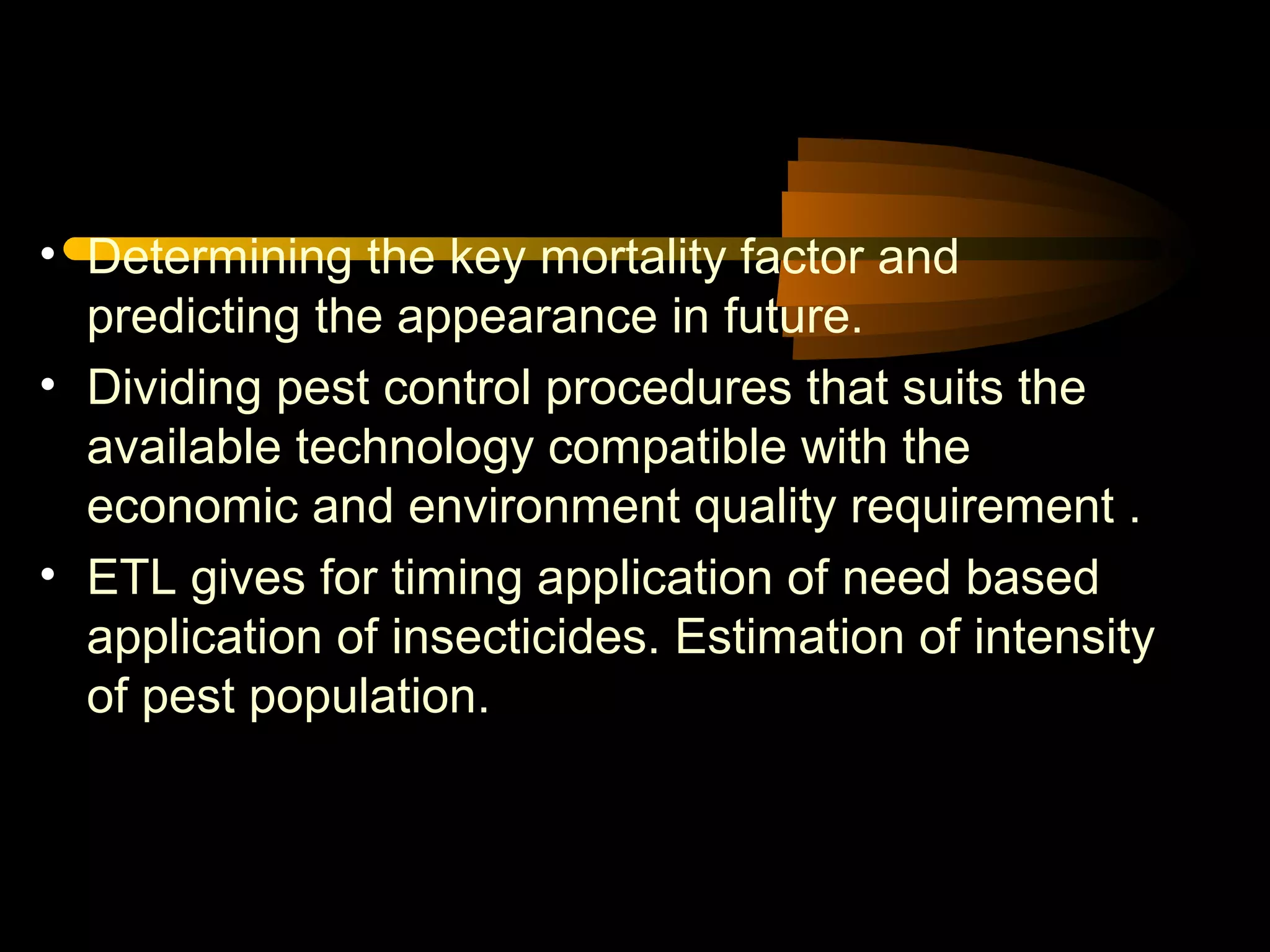 Application of life tables in insect pest management | PPT