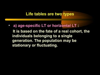 Application of life tables in insect pest management | PPT