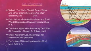 Application Of Linear Algebra in Earth Sciences | PPTX